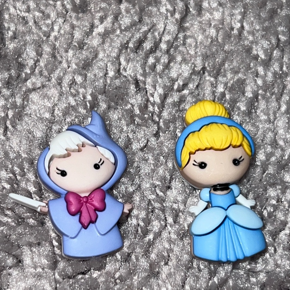 Cinderella & Fairy-Godmother Buttons - Gem
